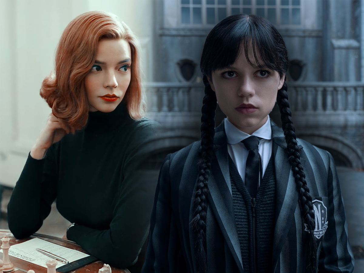 Why Beth Harmon and Wednesday Addams feel like the same girl in ...